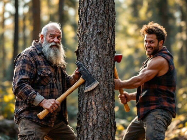 The Two Lumberjacks - WiseBlueSky